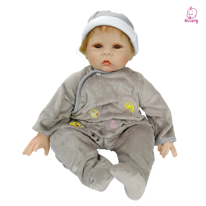 Nicery 20 22Inch 50 55Cm Bebe Reborn Pop Zachte Siliconen Jongen Meisje ...