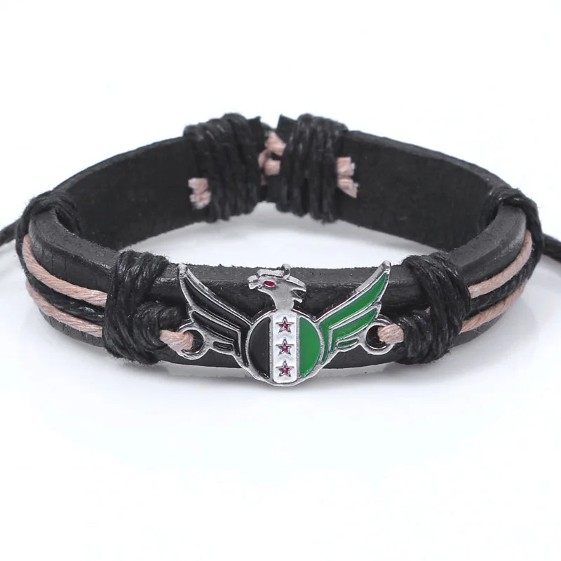 Middle East desert style bracelet Syria national flag metal letter ...