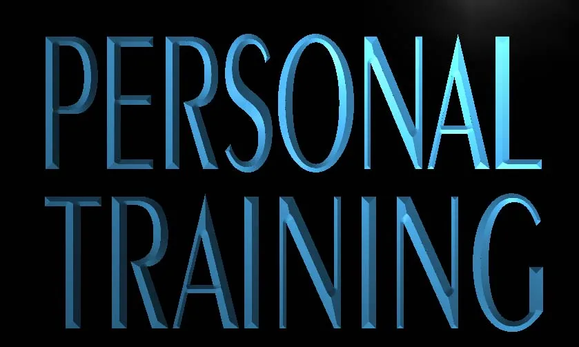 LN111 Personal Training Gym Trainer LED Neon Light Sign-in Plaques ...