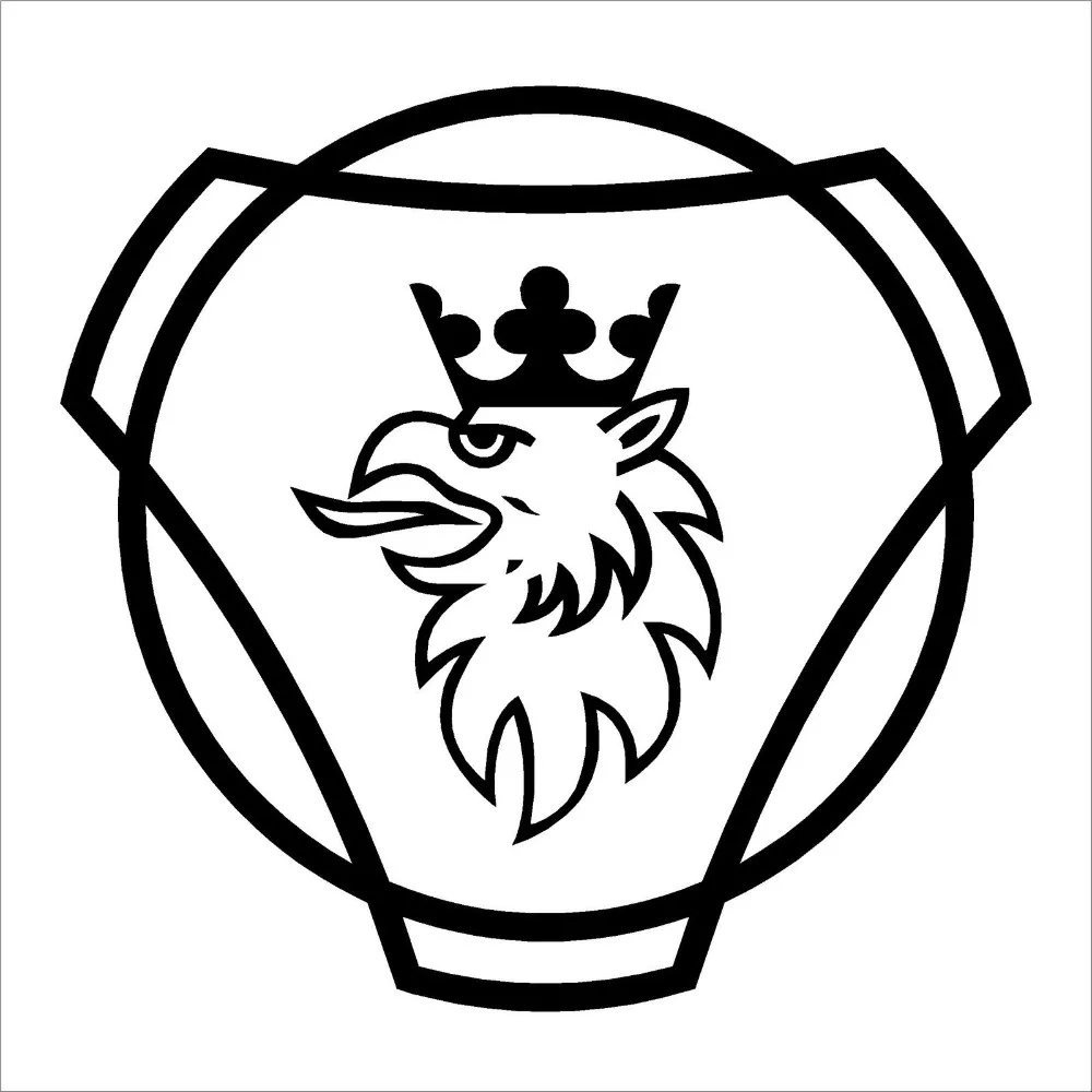 Scania Logo Vector Sketch Coloring Page
