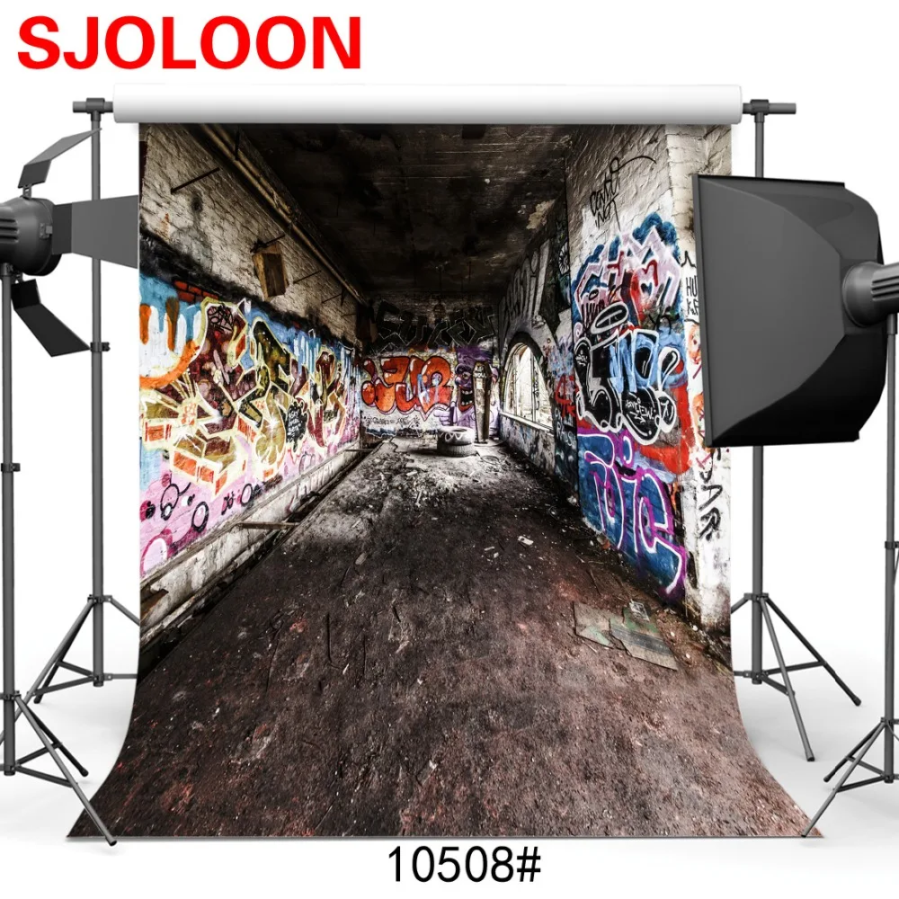 Indoor wall graffiti Photography backdrops Backgrounds for photo studio ...