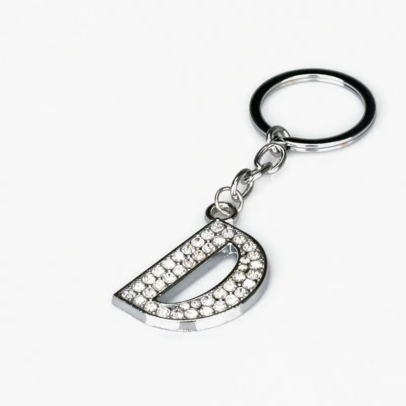 Letter-D-Charms-Keychain-Key-Ring-Party-Unisex-Crystal-Rhinestone ...