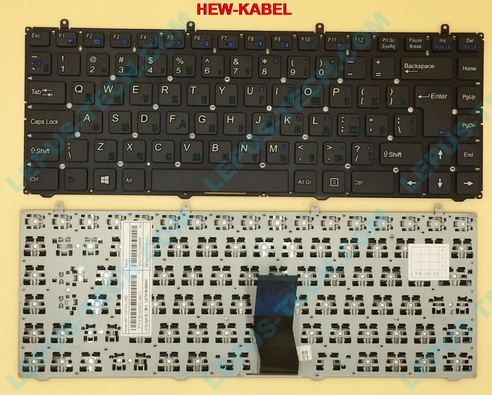 Original RU Keyboard for CLEVO W5400 keyboard Russian|ru keyboard ...