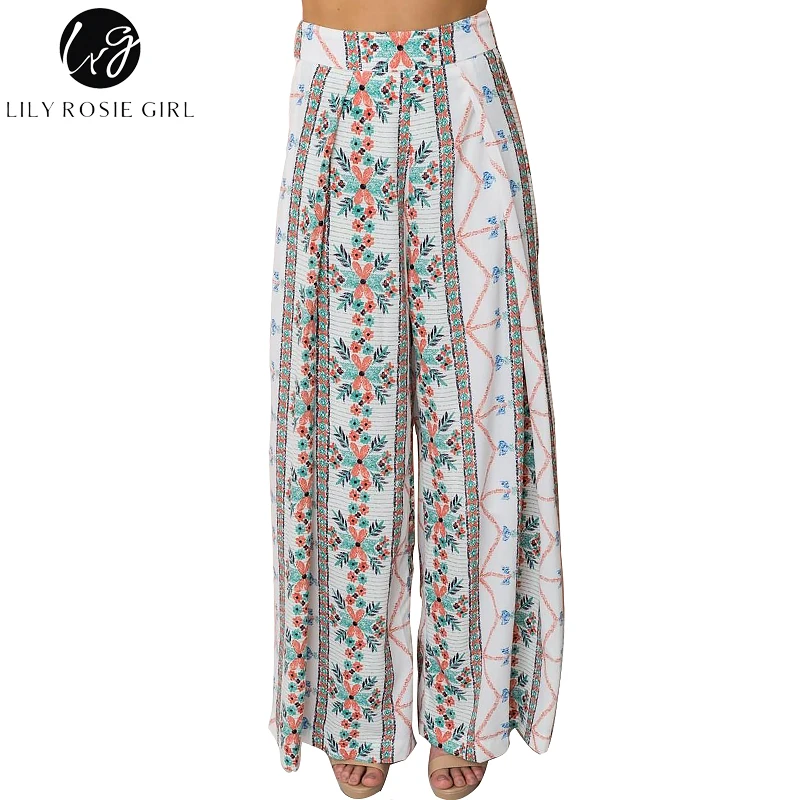 Buy Lily Rosie Girl Bohemian Women Wide Leg Pants