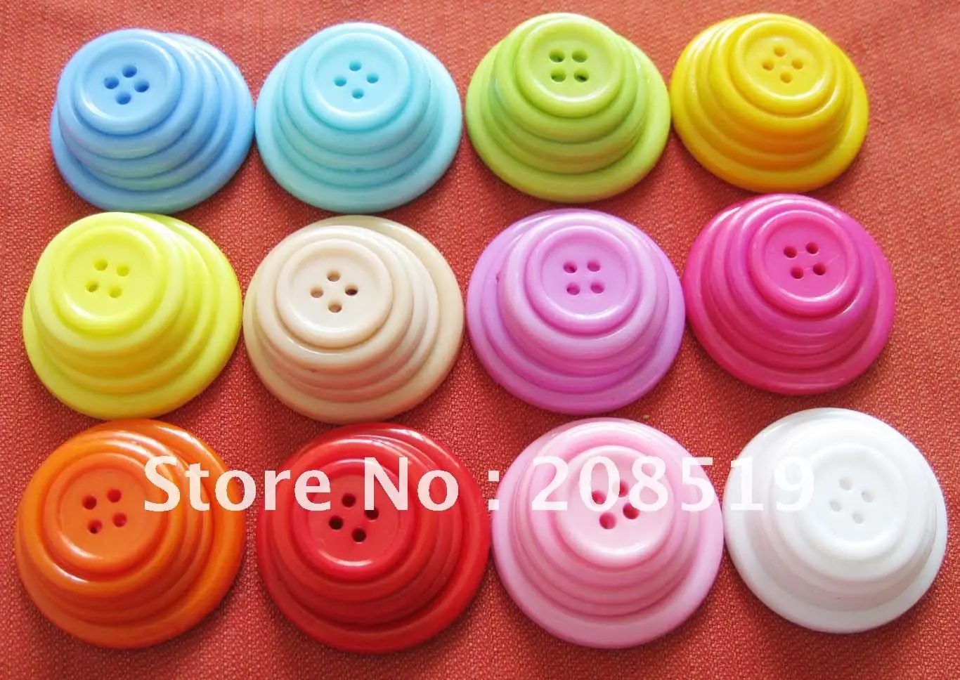 Exprés envío gratis botones surtidos de plástico 4800 piezas 12 colores ...