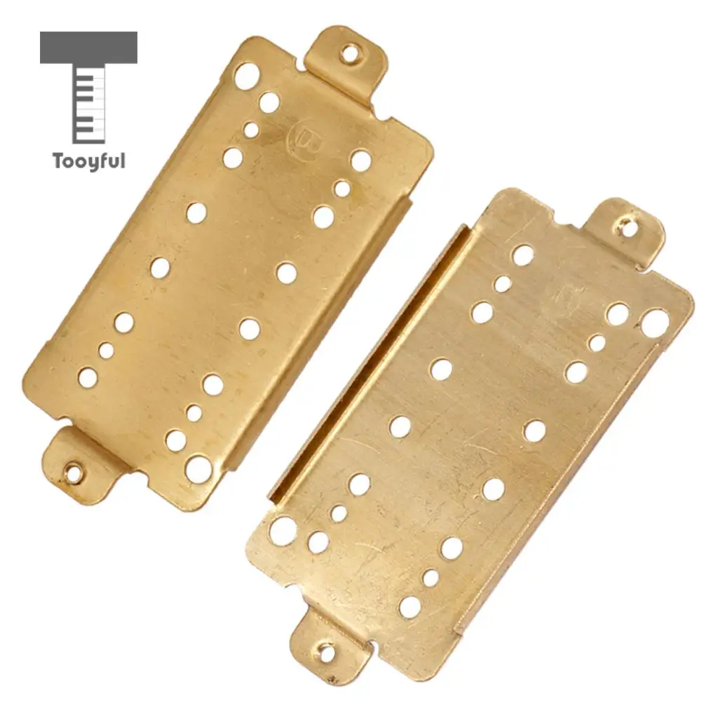 Durable-Pack-of-2-Brass-Humbucker-Guitar-Pickup-Base-Plate-for-Electric ...