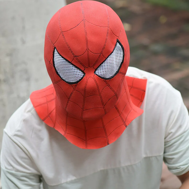 3D Spider Man Superhero Latex Masks Avengers Cosplay Spiderman Helmet ...