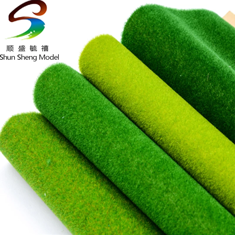 2pcs-50-250cm-green-color-model-grass-mat-sheet-terrain-landscape ...