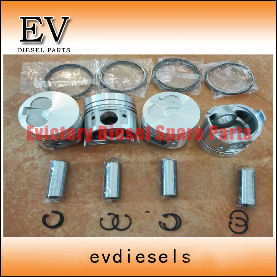 4D98 4D98E 4TNE98 再構築キットピストンリングライナーガスケットベアリングヤンマーフォークリフトとショベル ...
