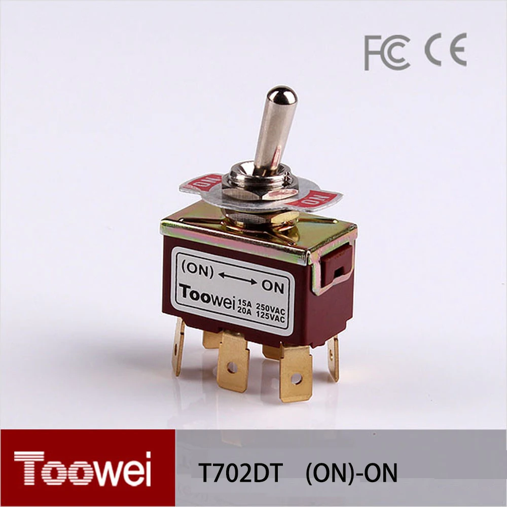 Toowei On On With Quick Connect Terminals Toggle Switch 6 Pins Two