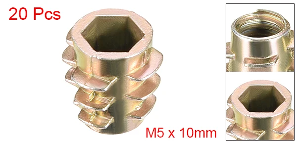 Uxcell Лидер продаж 20 шт./лот M4 M5 M6 резьбовые вставные гайки ...