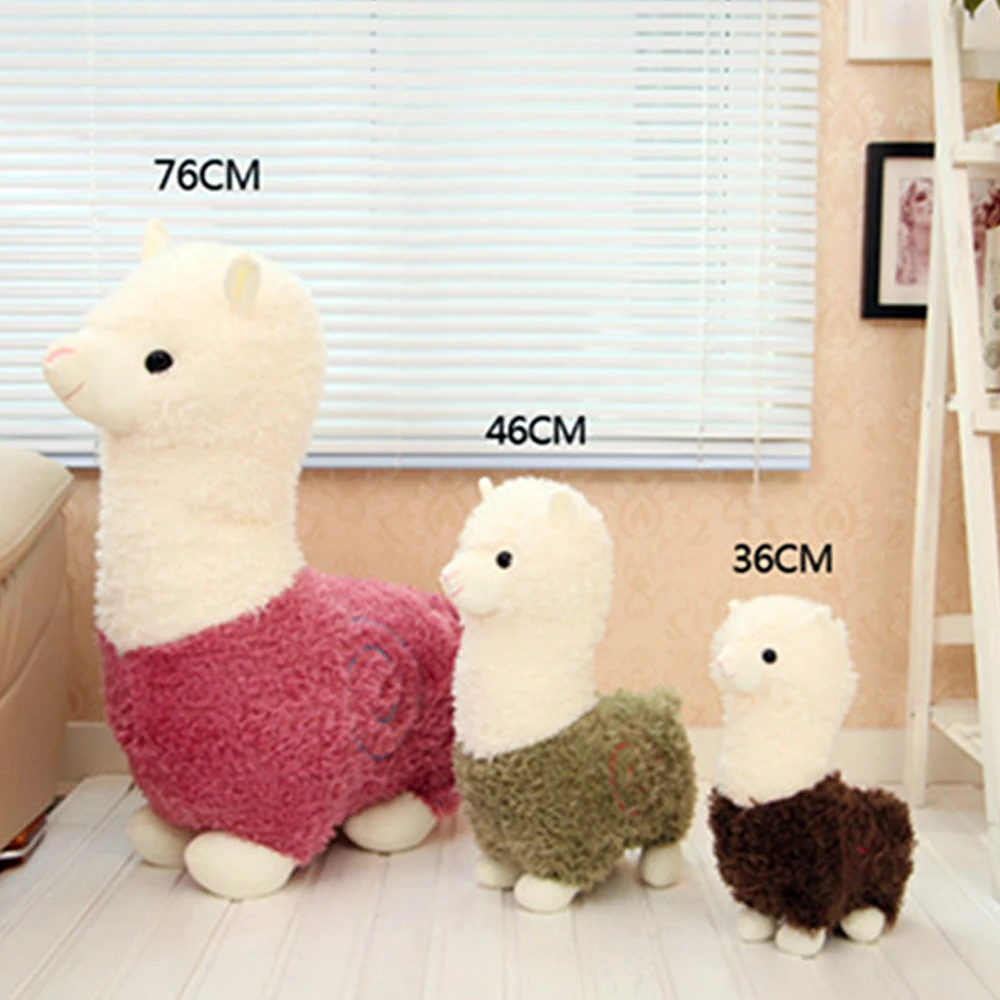 35CM Plush Alpaca Cartoon Stuffed Doll Toy for Bouquets Infant Soft ...