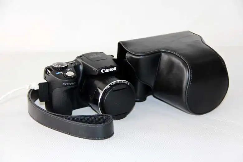 =High quality Leather Camera Case Bag Cover for Canon Powershot SX510 ...