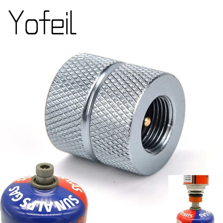 Outdoor Camping Butane Stove Gas Refill Adapter Cartridge Gas Nozzle ...