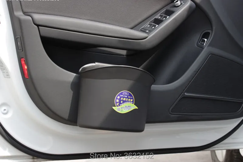 Car Trash Can Vehicle Trash Rubbish Bin Dust Case Holder Storage Box ...