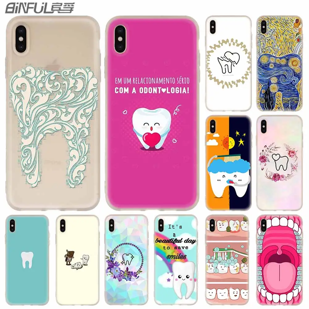 Cute Wisdom Teeth Dentist Tooth Loveclear Soft Silicone Case For Iphone ...