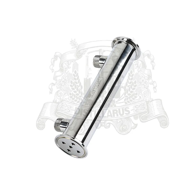 1,5"(38mm)OD50.5 Dephlegmator / Reflux length 200mm , 5 pipes ID 6mm ...