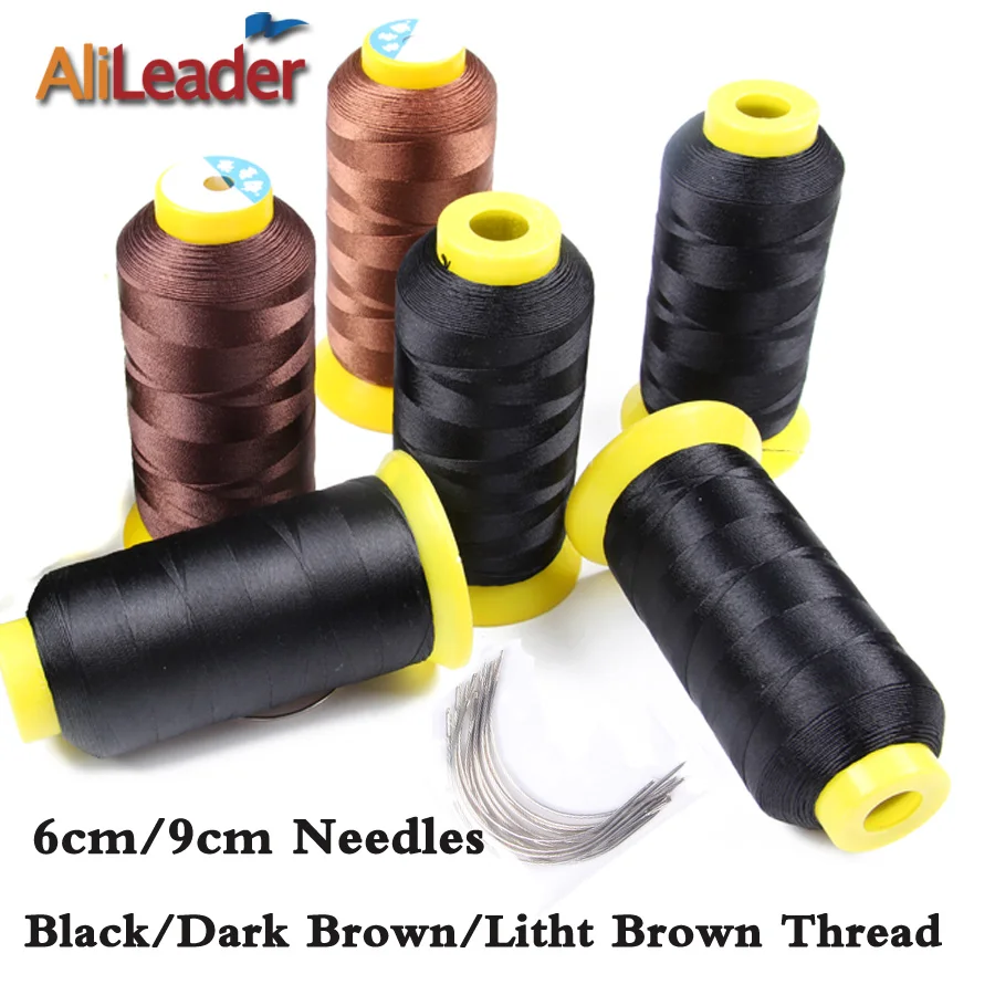 Professional 1 Roll High Quality Weaving Thread Black Dark Brown Light ...