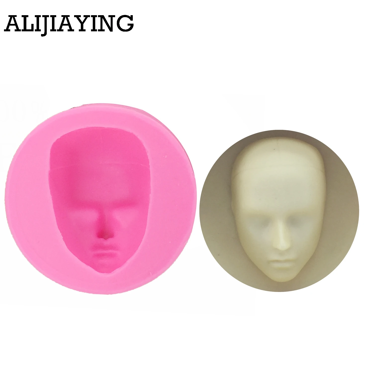 M0790 3D Men head Chocolate Mould baby Face Silicone Mold Cake ...