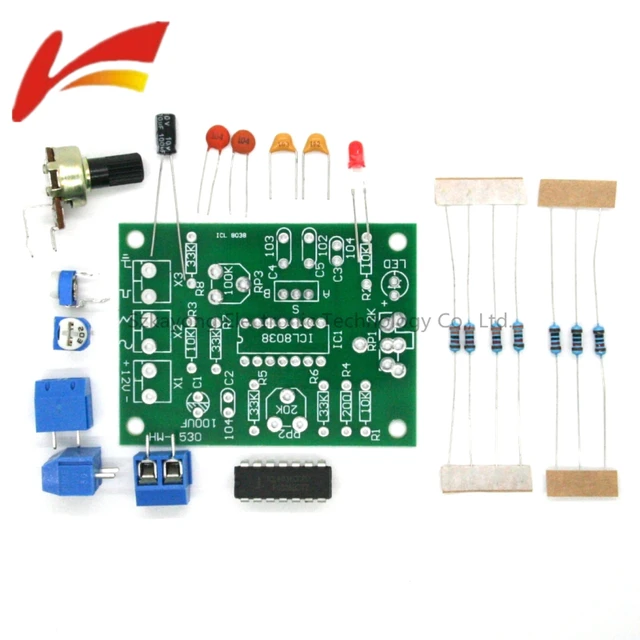 1 Set ICL8038 Monolithic Function Signal Generator Module DIY Kit Sine ...