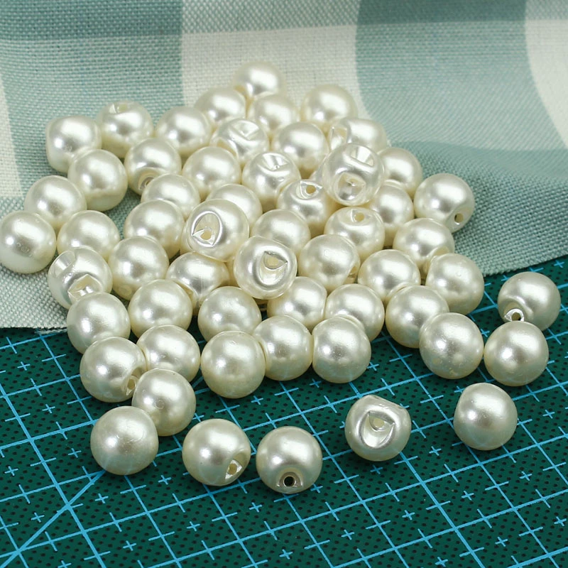 10mm-60pcs-Set-Round-Sewing-Buttons-Pearl-Buttons-for-Clothing-Sewing ...