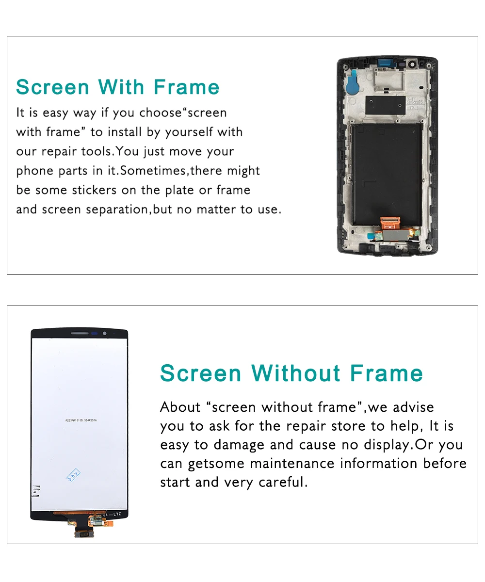 5,5 дюймовый черный 2560x1440 LG G4 H815 ЖК-дисплей с кодирующий ...