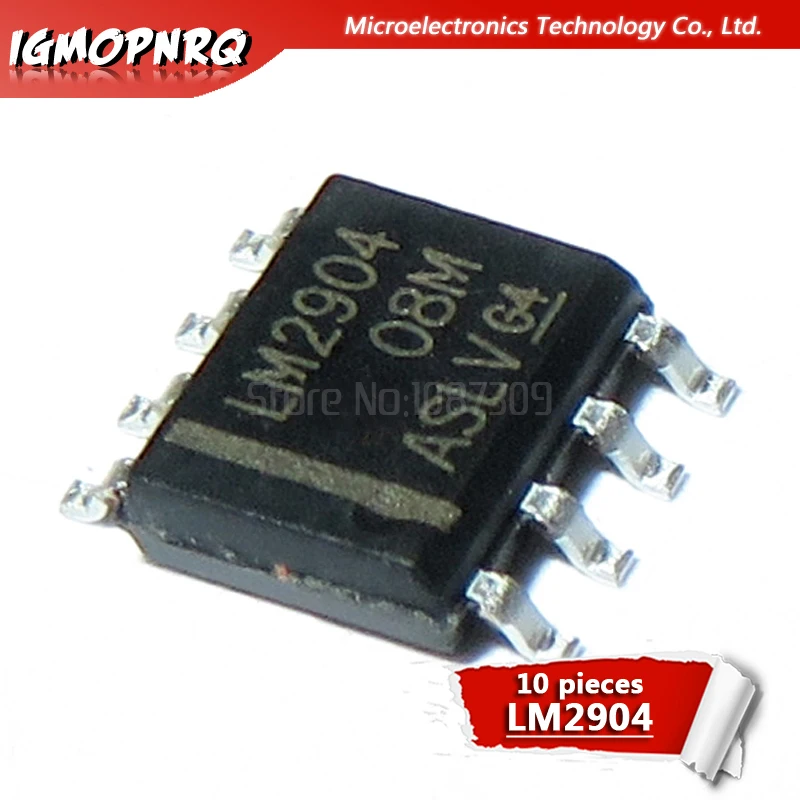 10pcs free shipping LM2904 LM2904DR LM2904D SOP 8 Operational Amplifiers Op Amps LOW PWR DUAL OP ...