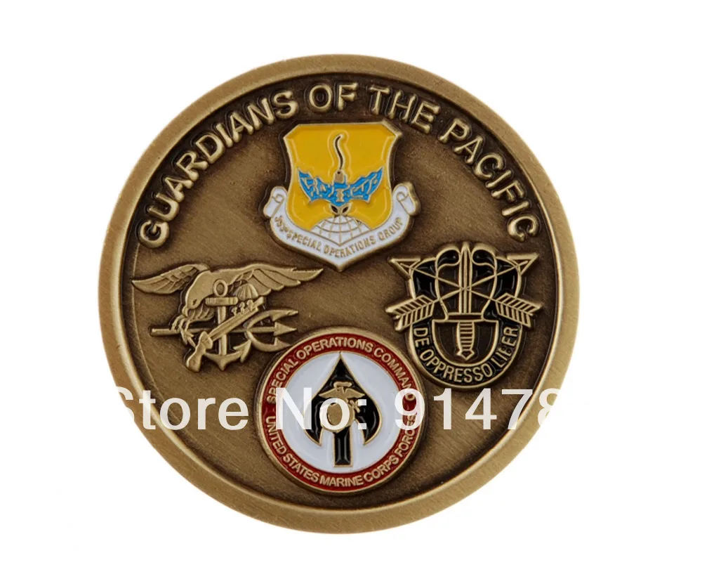 US GUARDIANS OF THE PACIFIC SPECIAL OPERATIONS COMMAND CHALLENGE COIN ...