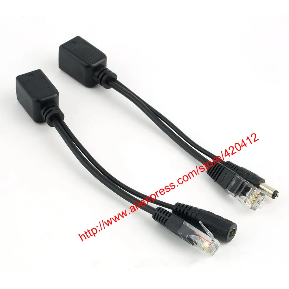 Gratis verzending 1 Passieve Power over Ethernet POE Kabel Adapter RJ45 ...