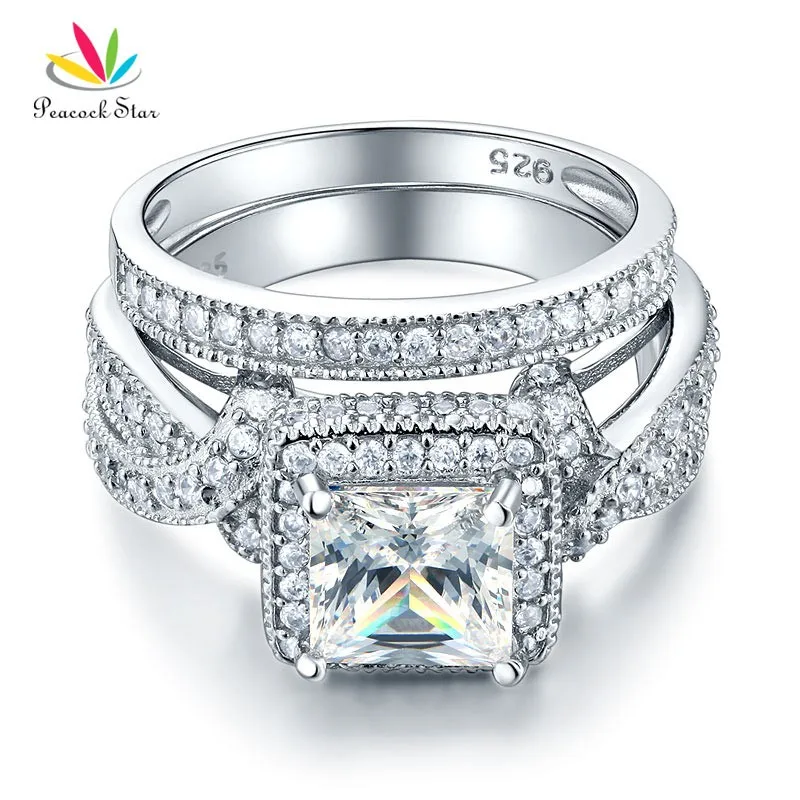 Peacock Star Solid 925 Sterling Silver Wedding Anniversary Engagement ...