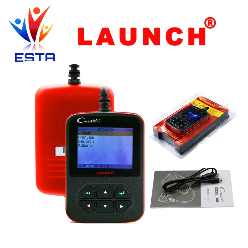 Original Launch X431 CReader VI Code Reader Update On Official Website Launch CReader 6 With ...