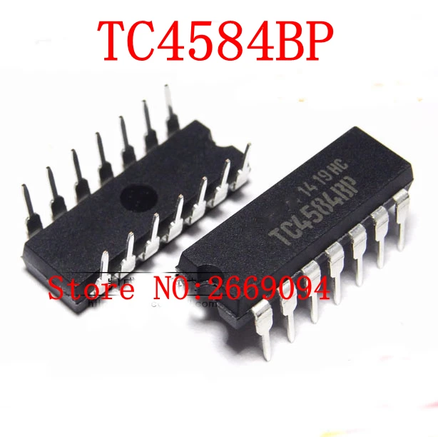 50PCS /100PCS CD4584BE CD4584UBE DIP14 CD4584 CD4584BD HEF4584BP ...