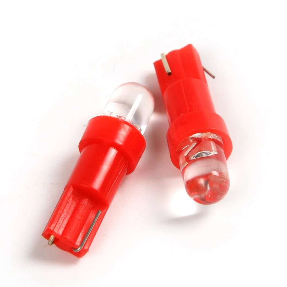 5 Pair DC 12V Car Auto T5 W1.2W 286 LED Wedge Dashboard Light Bulb Lamp ...
