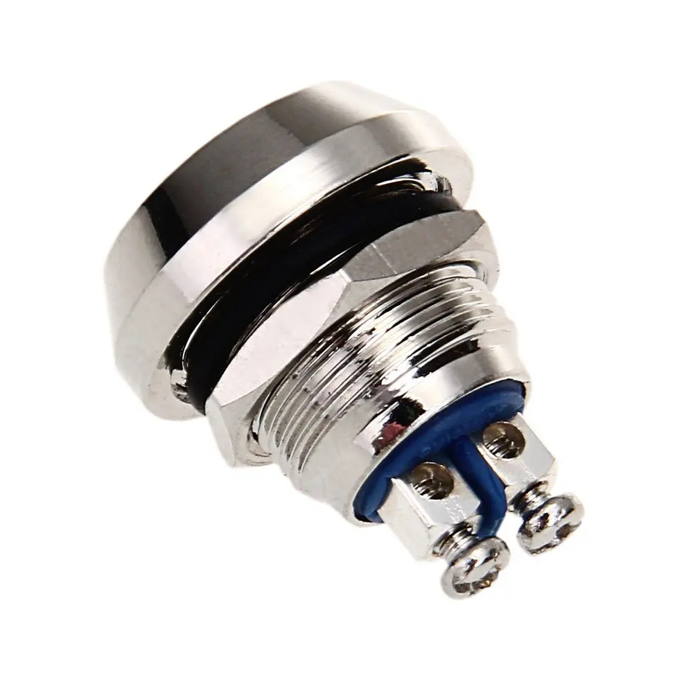 High Quality 3a Push Button Reset Button Switch 12 Mm Nickel Plated