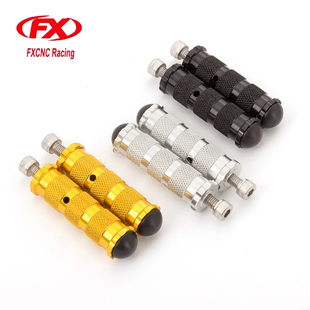 8MM CNC Aluminum Motorcycle Racing Bike Footrest Footpegs Foot Rest ...