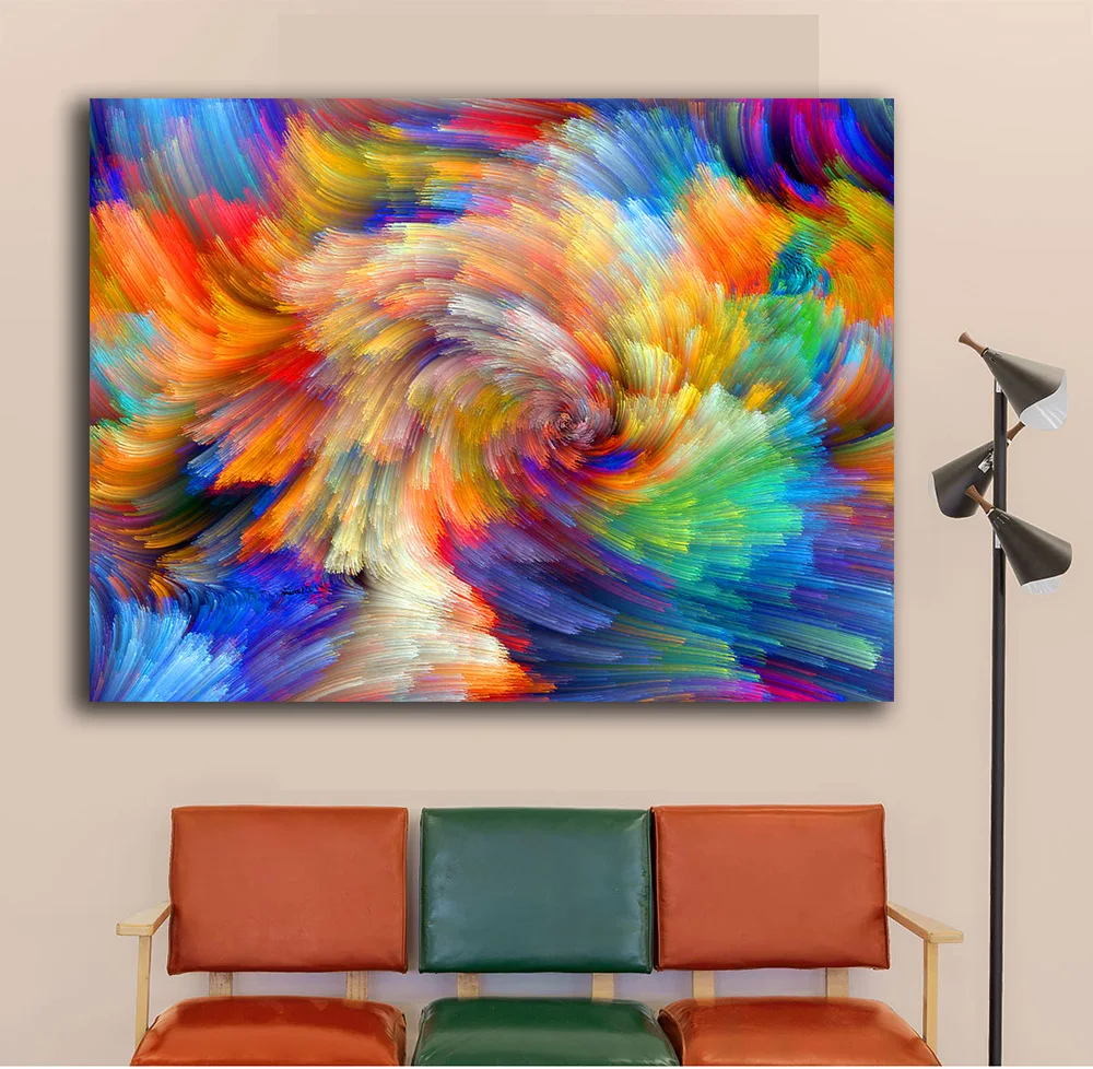 5-the-amount-of-color-spot-color-pattern-Paiting-Home-Decor-On-Canvas ...