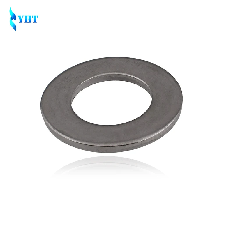 Arandela plana de acero inoxidable de gran tamaño, arandela plana, junta de metal, M5, M2, M2.5 ...