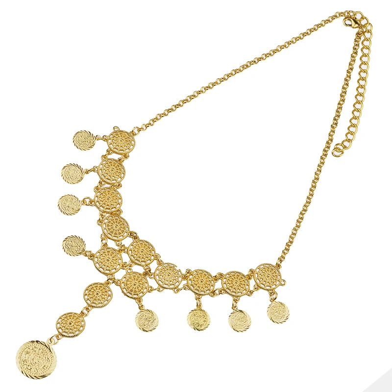 Gold Color NEW Arab African Coin Necklaces for Women Jewelry Middle ...