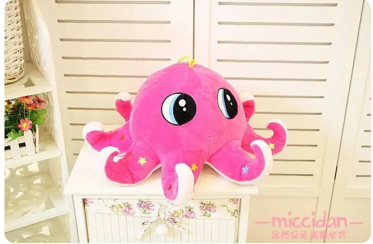 New Plush Cartoon Octopus Toy Pink Creative Octopus Doll About 40cm ...
