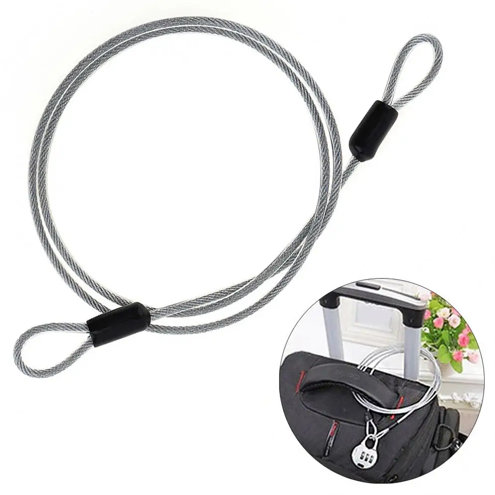 100cm-Stainless-Steel-Bike-Lock-Wire-Rope-Line-with-Multiple-Uses-and ...