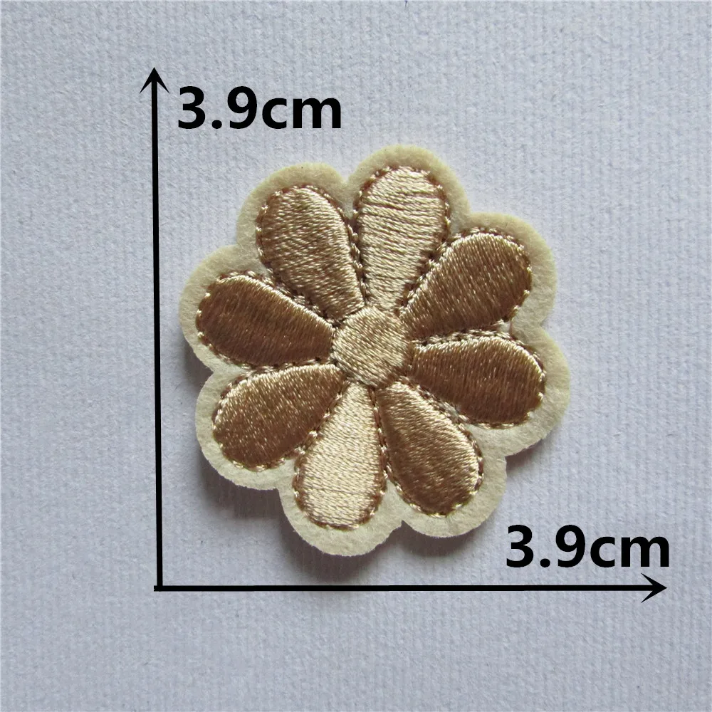 Flesh color flower patches stripes Ho t melt adhesive clothing patch ...