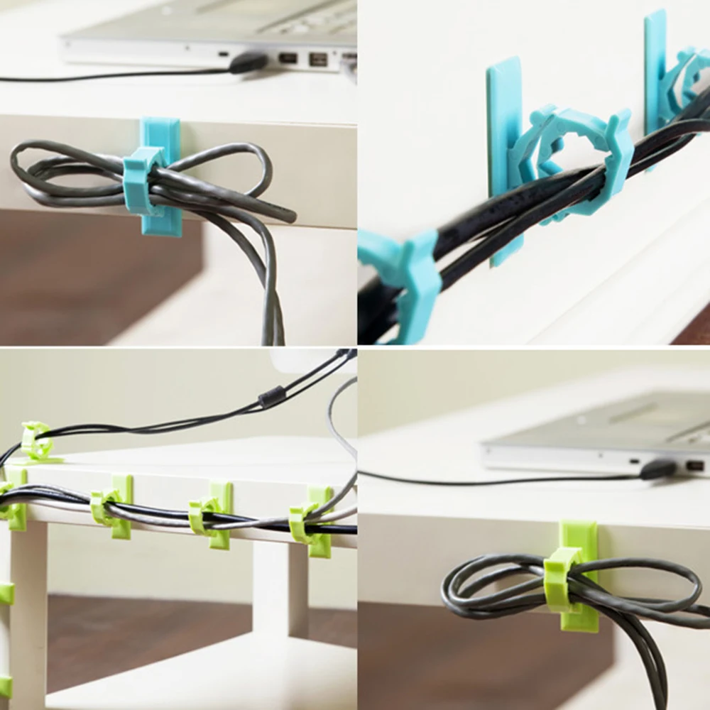 Creative Multi purpose Seamless Hook Wire Cord Clip Cable Line Holder ...