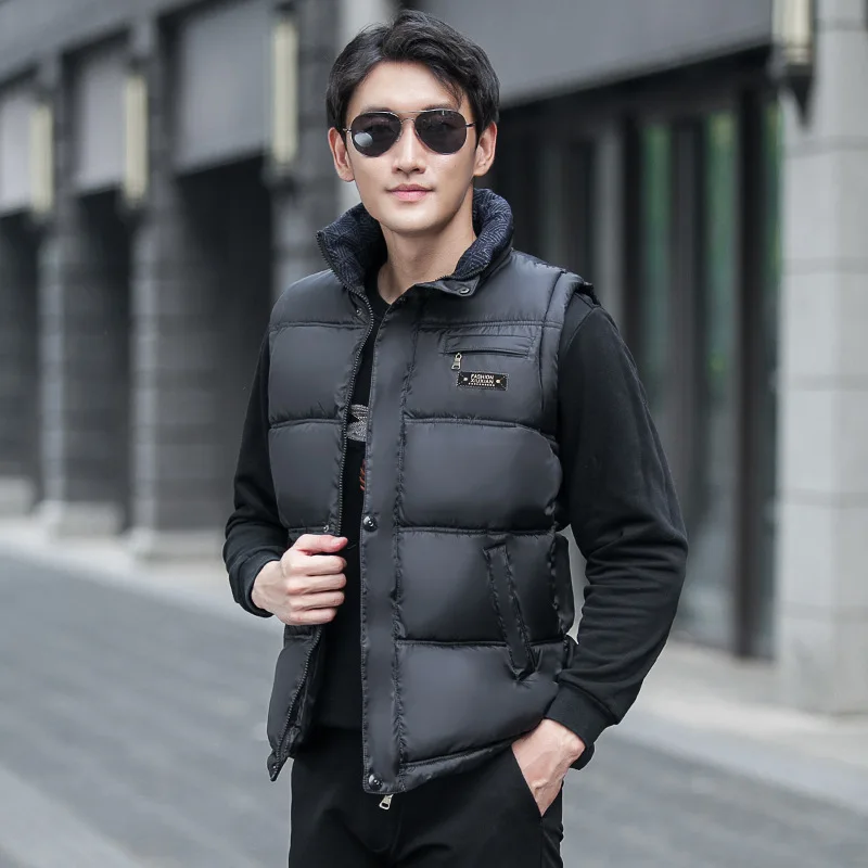 New arrival fashion Autumn Winter Style padded Vest Men Warm Casual ...