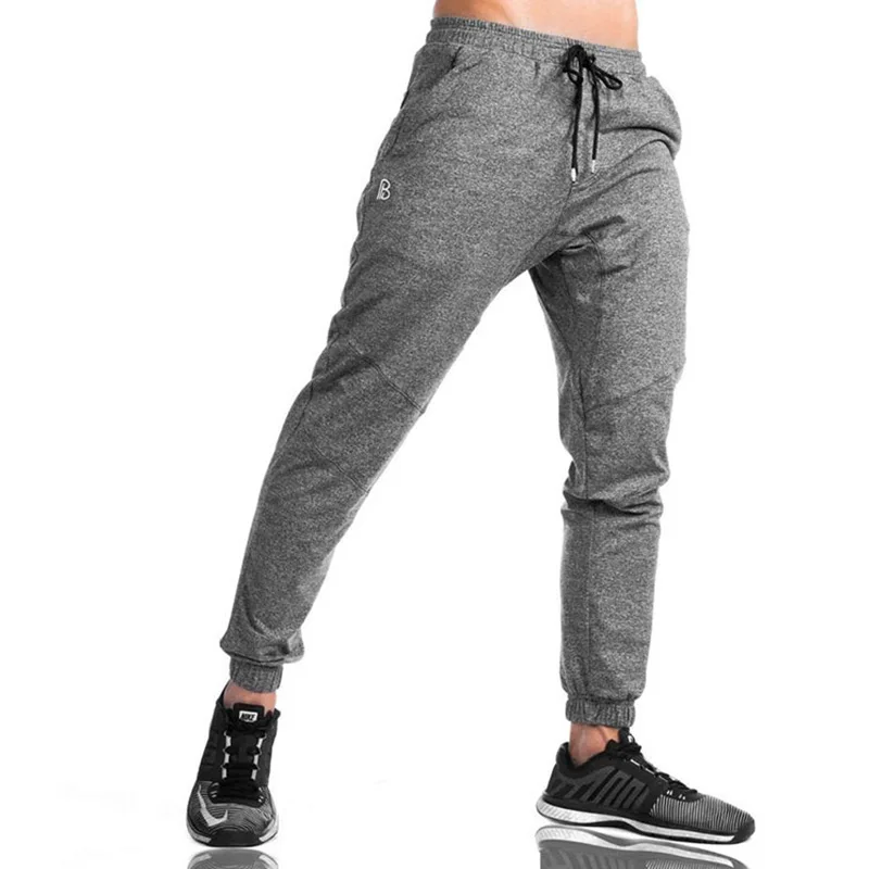 EU Men Sport Pants Men Quick Dry Running Pants Men Fitness Workout Gym ...