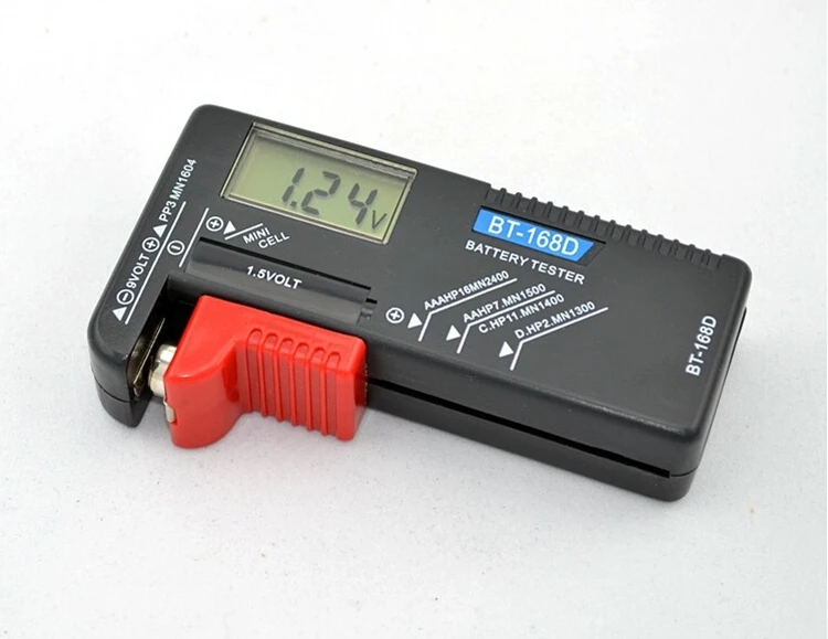 High Quality LCD Display Digital Universal Battery Tester BT 168D For ...