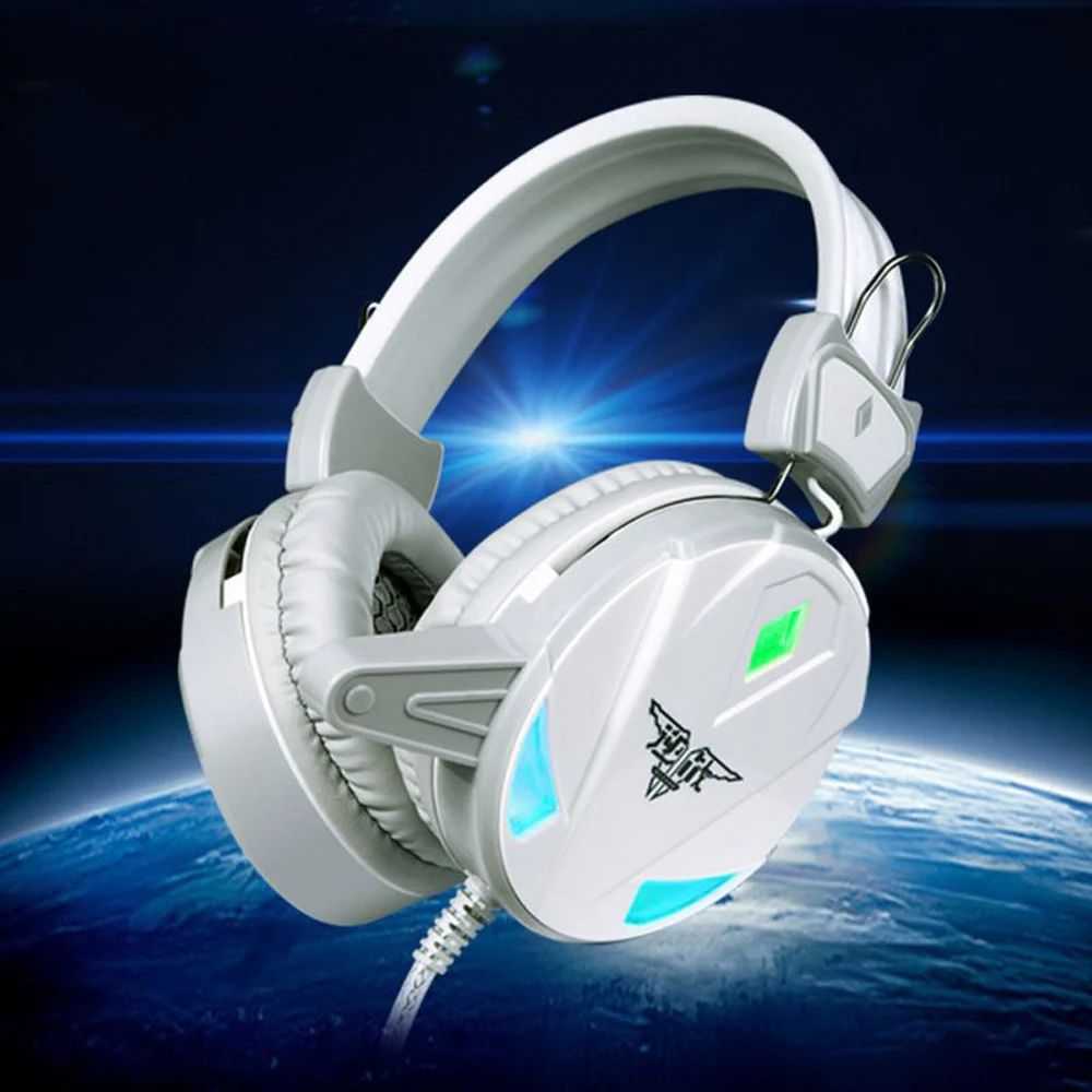 For Internet Bar Gaming Headset Deep Bass Computer Game Headphones with ...