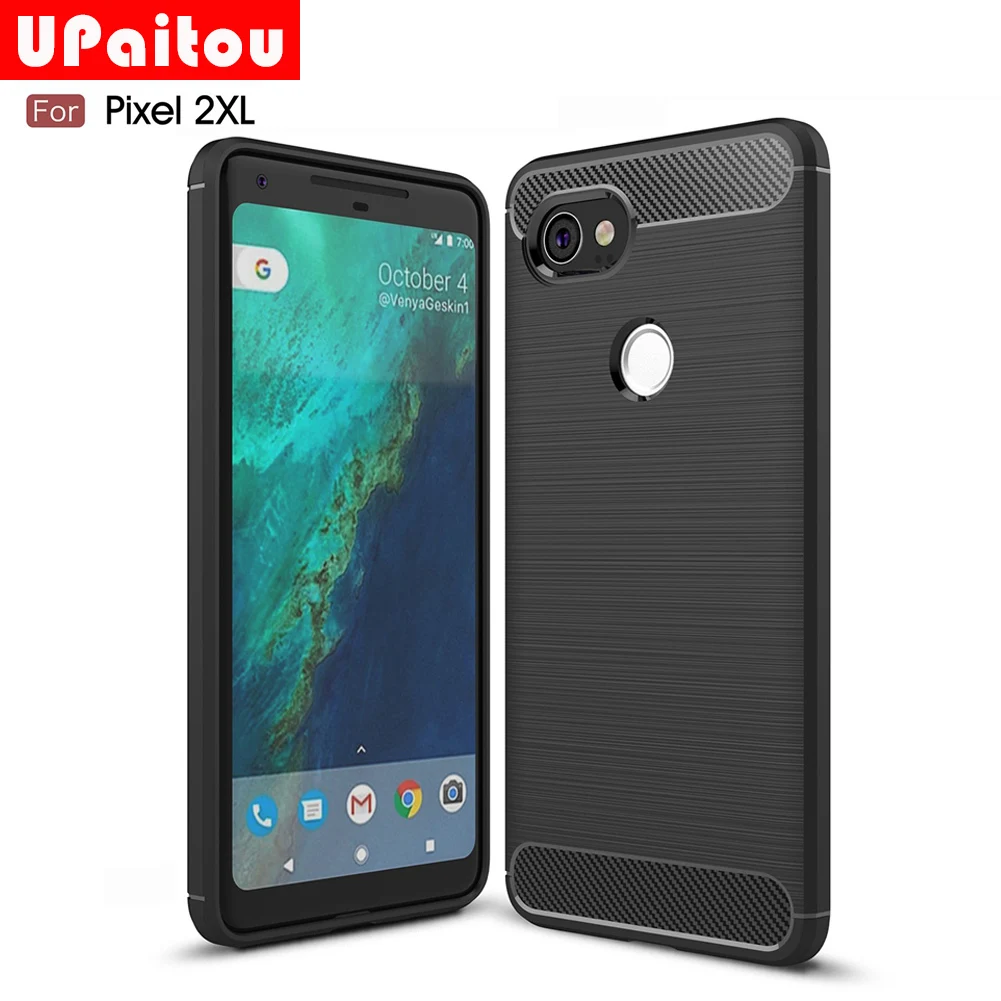 UPaitou For Google Pixel XL 2 Case Carbon Fiber Case Scratch Resistant ...