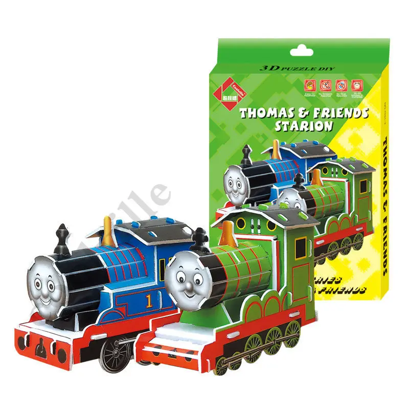 Diy Thomas & Friends 3d Puzzles Children's Educational Toys Paper ...