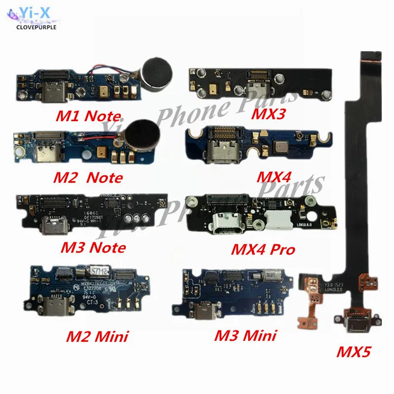 10 piezas conector de base Micro USB puerto de carga Flex Cable de piezas de reparación para ...