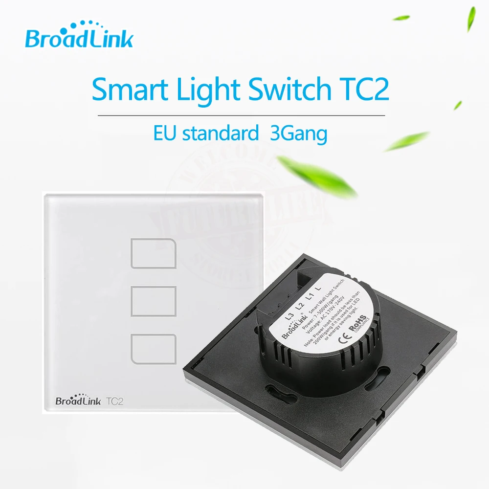 Broadlink tc2 3 gang eu 표준, 핸드폰 원격 조명 램프 broadlink rm pro, crystal ...